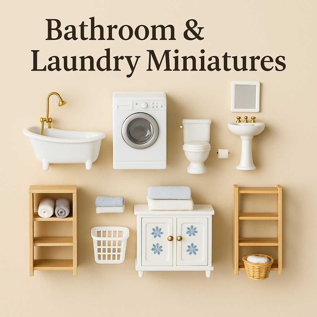 Bathroom and Laundry Miniatures – MINIATURES SHOP