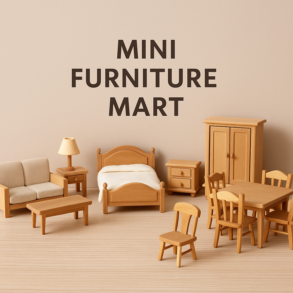 Miniature Furniture Tiny Chairs, Tables & Decor - Miniatures ...
